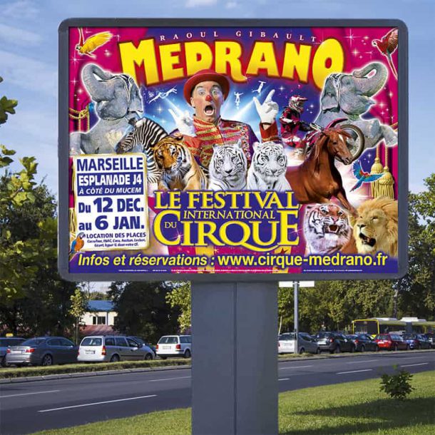 Affiches murales de cirque pour collage et réseaux d'affichage